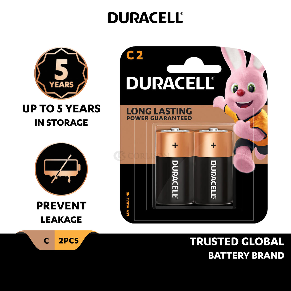 Duracell Alkaline C Batteries | Duracell Singapore